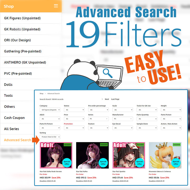 Advanced Search 19 Filters - EASY to USE!